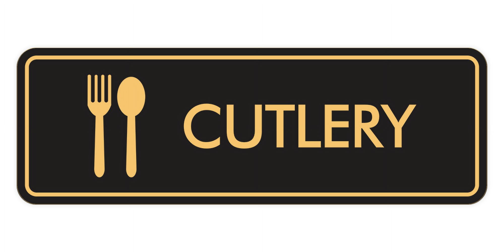 Signs ByLITA Standard Cutlery Door or Wall Sign Easy Installation ...