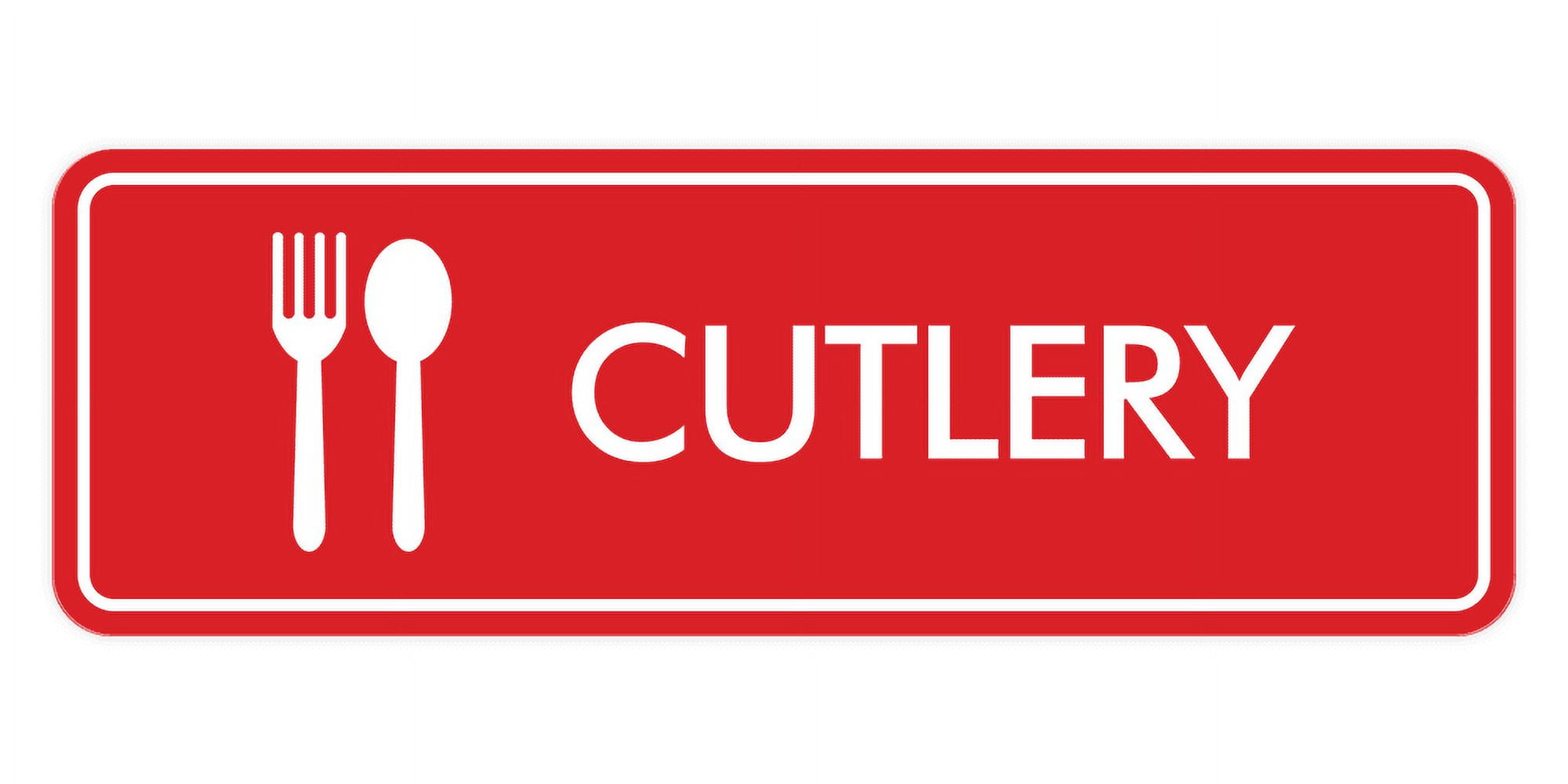 Signs ByLITA Standard Cutlery Door or Wall Sign Easy Installation ...