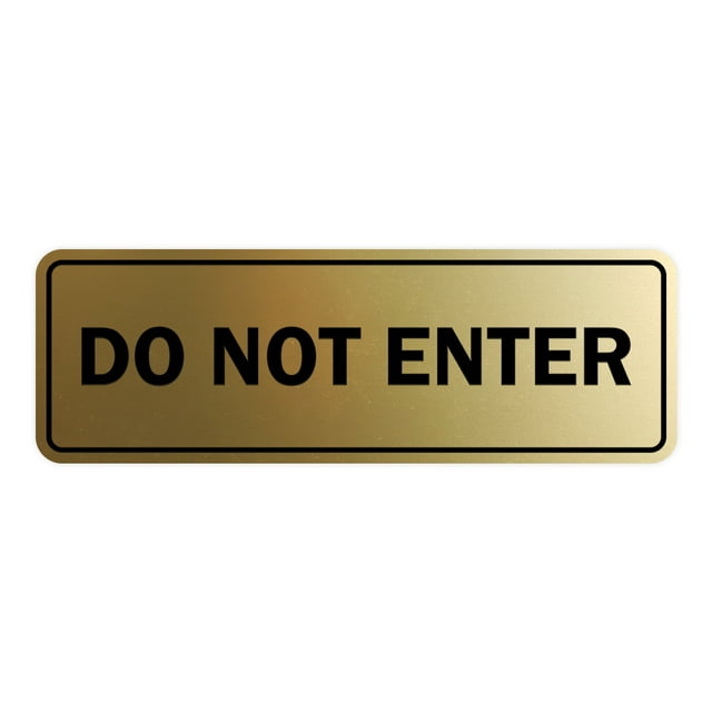 Signs ByLITA Standard Large Do Not Enter Door/Wall Sign, Laser Engraved ...