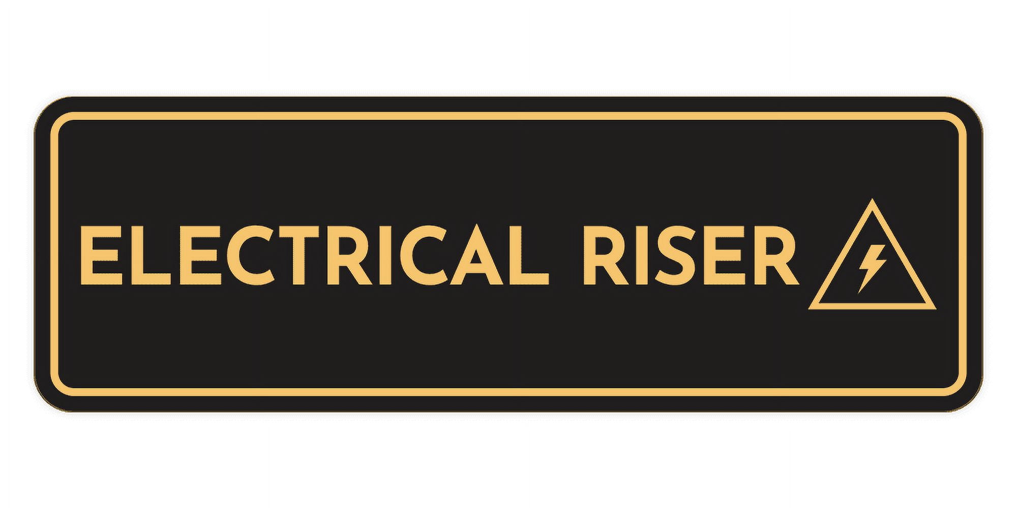 Signs ByLITA Standard Electrical Riser Door or Wall Sign Durable ABS ...