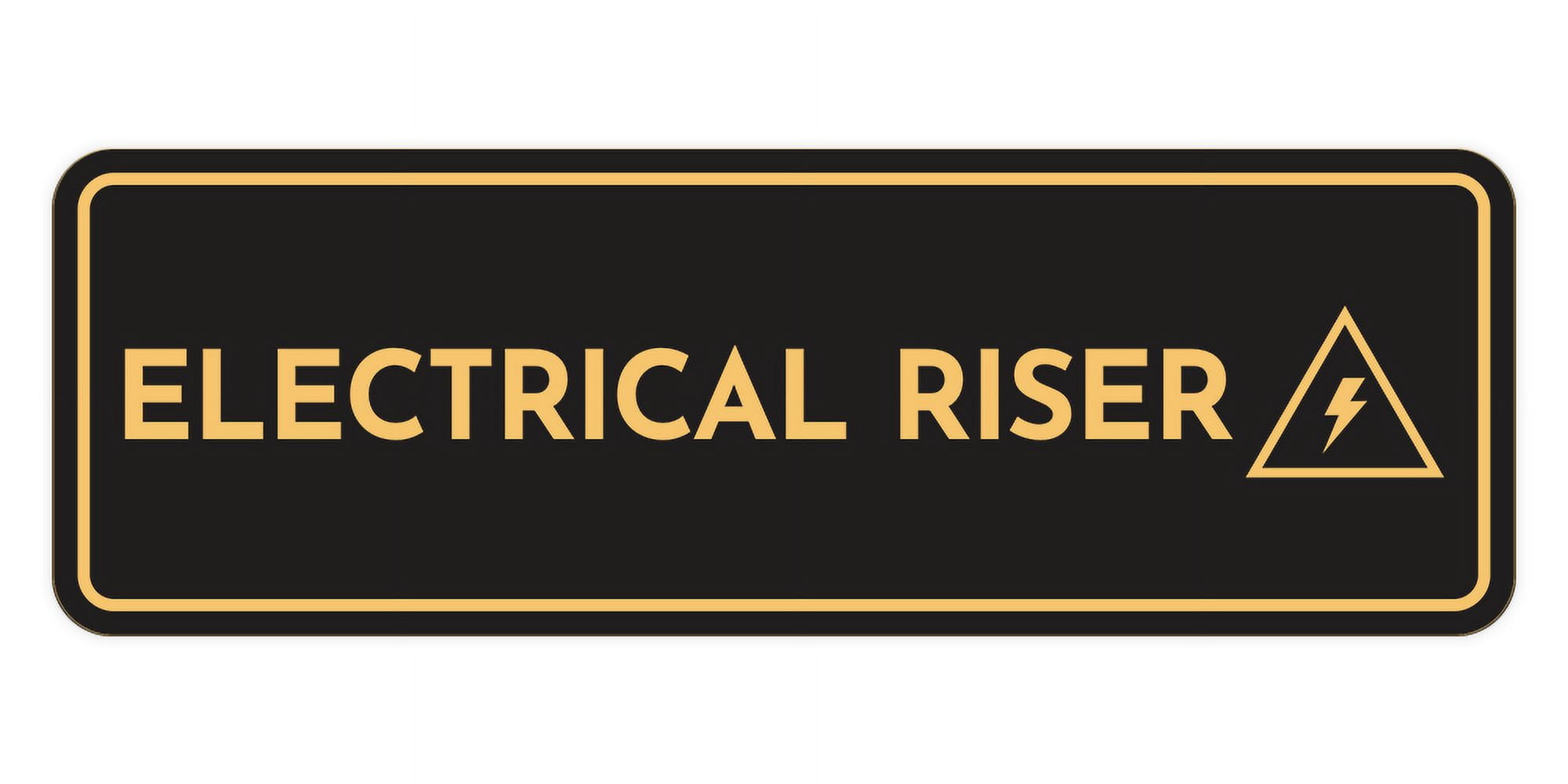 Signs ByLITA Standard Electrical Riser Door or Wall Sign Durable ABS ...