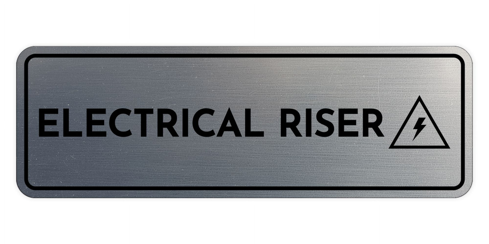 Signs ByLITA Standard Electrical Riser Door or Wall Sign Durable ABS ...