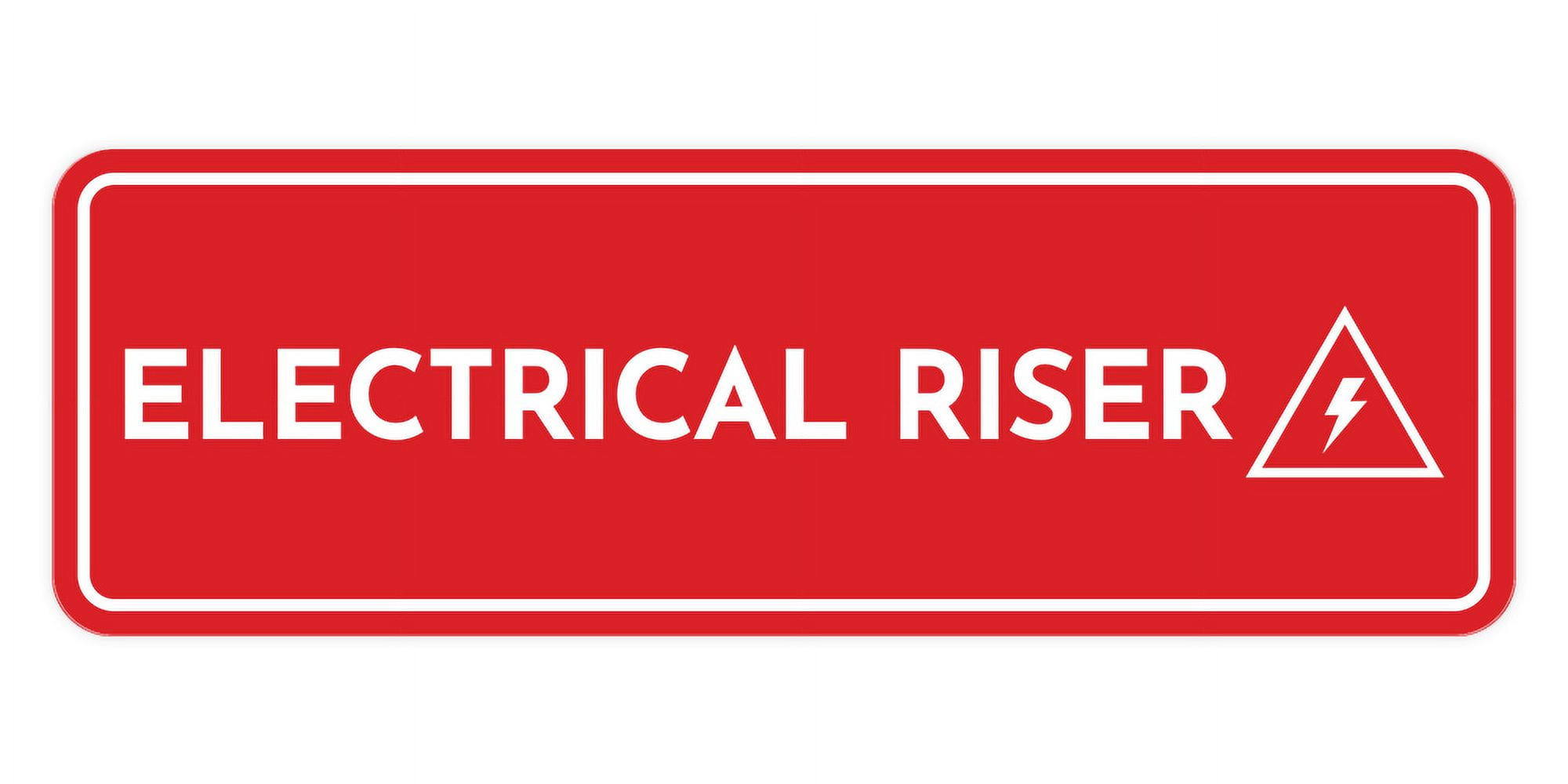 Signs ByLITA Standard Electrical Riser Door or Wall Sign Durable ABS ...