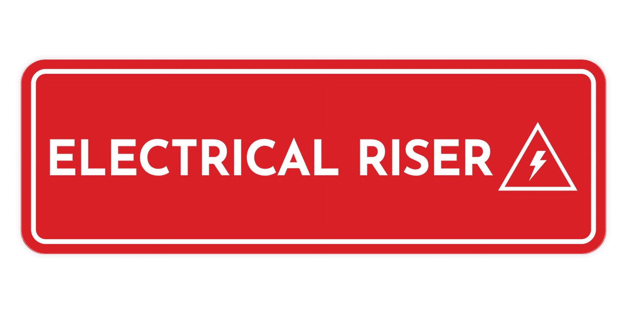 Signs ByLITA Standard Electrical Riser Door or Wall Sign Durable ABS ...