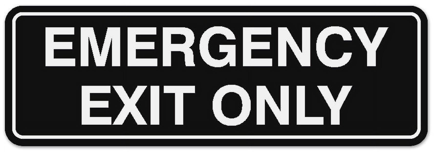 Signs ByLITA Standard Emergency Exit Only Sign - Easy Installation ...