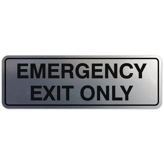 Signs ByLITA Standard Emergency Exit Only Sign - Easy Installation ...