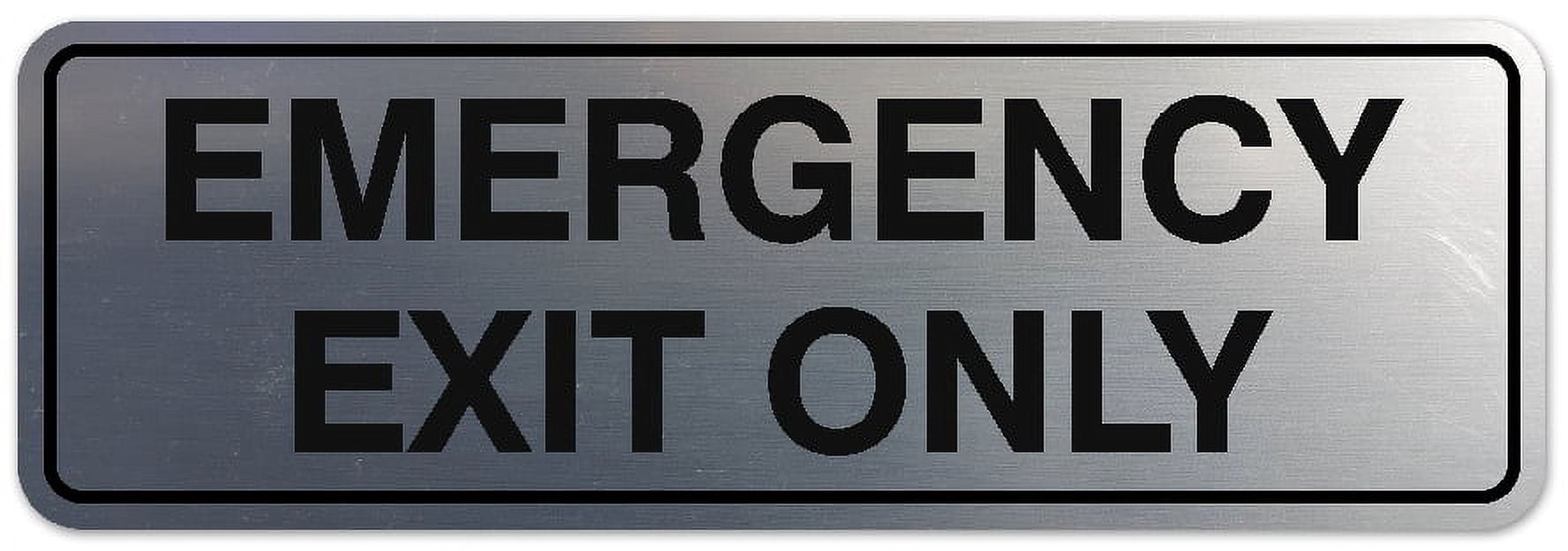 Signs ByLITA Standard Emergency Exit Only Sign - Easy Installation ...