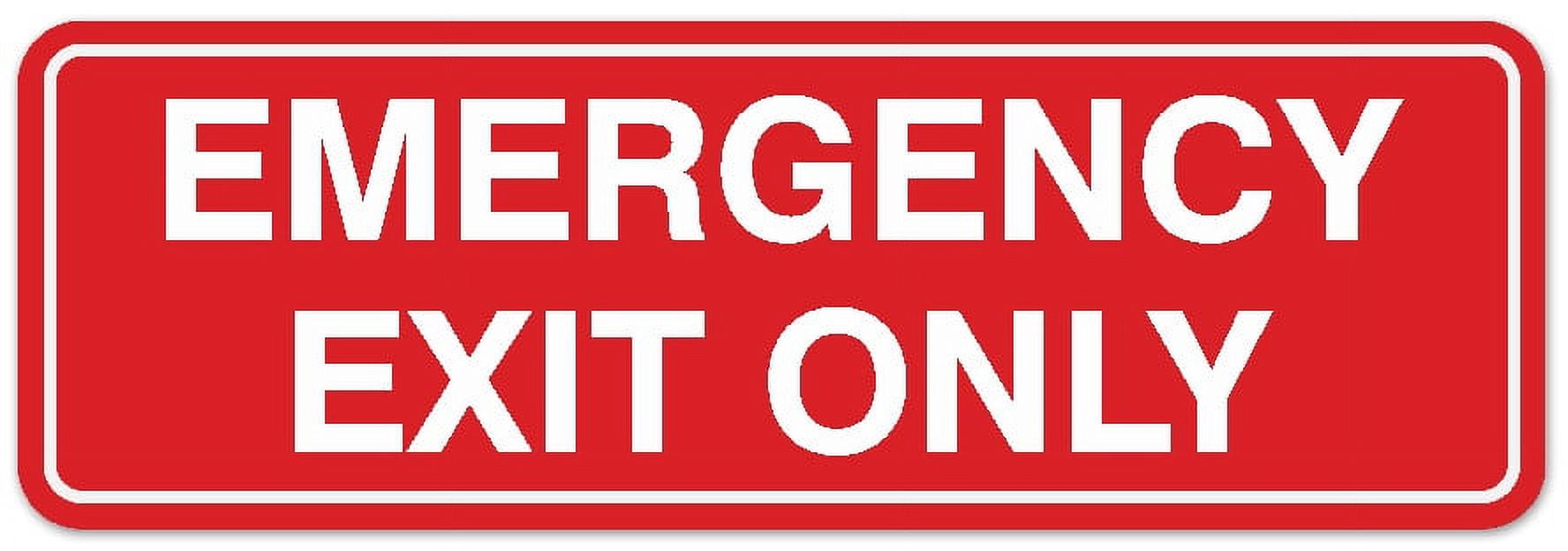 Signs ByLITA Standard Emergency Exit Only Sign - Easy Installation ...