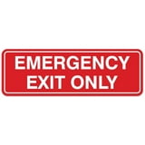 Signs ByLITA Standard Emergency Exit Only Sign - Easy Installation ...