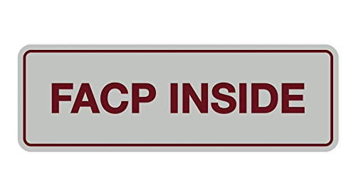 Signs ByLITA Standard FACP Inside Sign | Fire Safety Signage (Light ...