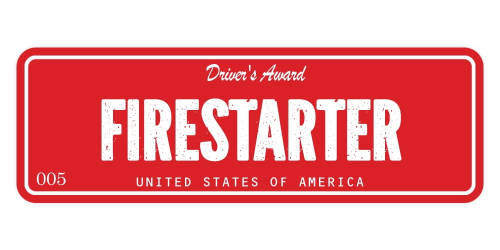 Signs ByLITA Standard Firestarter Sign (Red) - Large - Walmart.com
