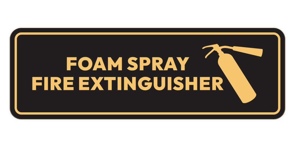 Signs ByLITA Standard Foam Spray Fire Extinguisher Door or Wall Sign ...