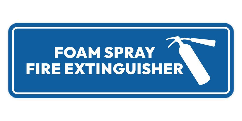 Signs ByLITA Standard Foam Spray Fire Extinguisher Door or Wall Sign ...