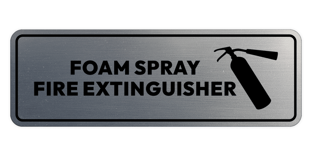 Signs ByLITA Standard Foam Spray Fire Extinguisher Door or Wall Sign ...