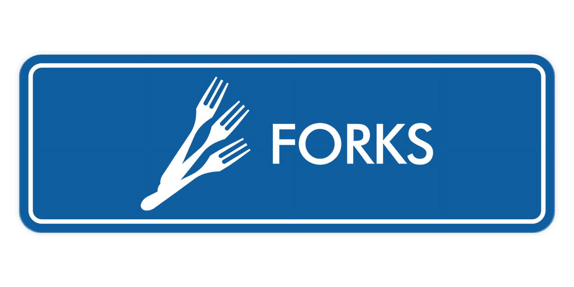 Signs ByLITA Standard Forks Door or Wall Sign Easy Installation ...