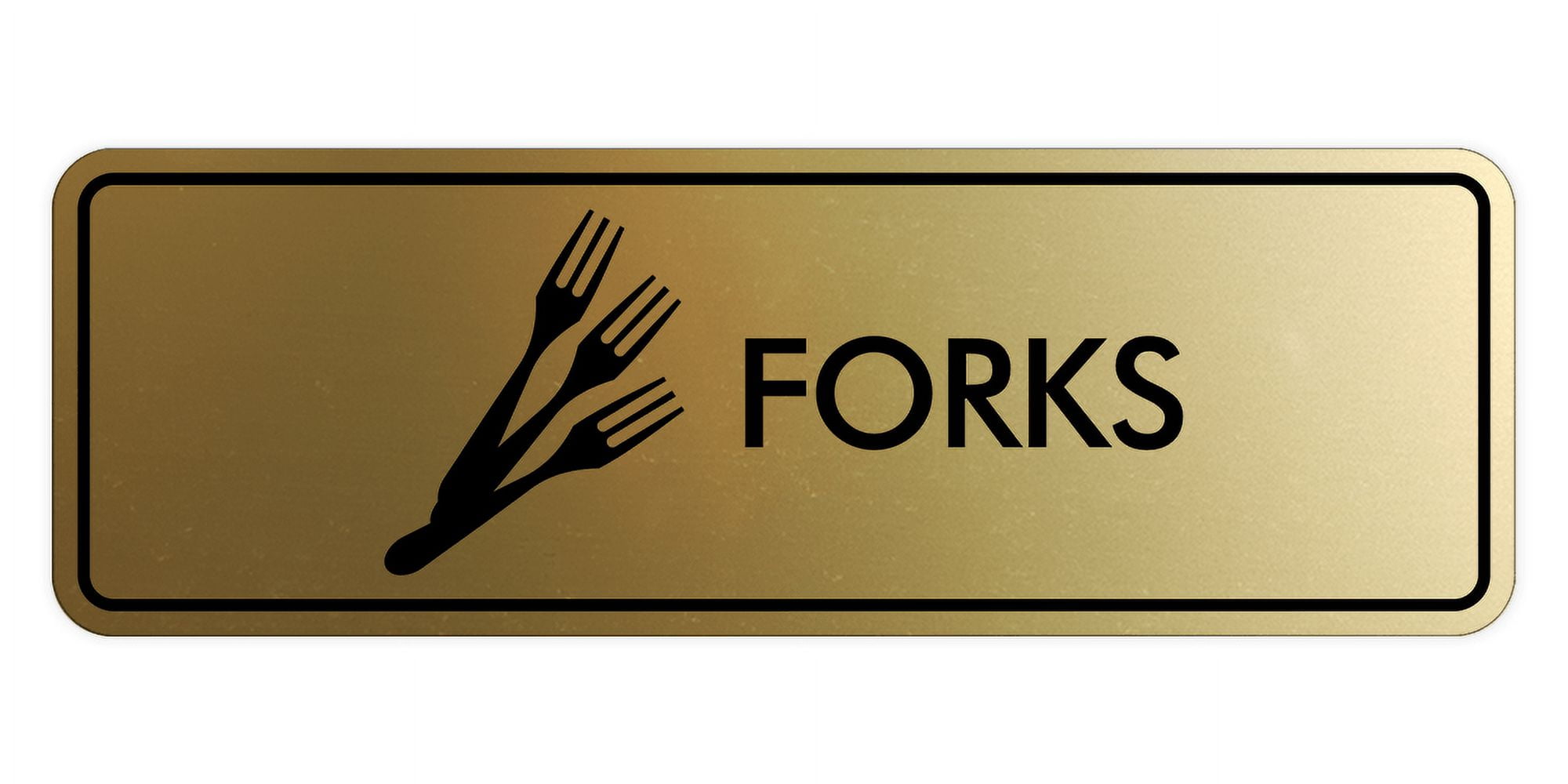 Signs ByLITA Standard Forks Door or Wall Sign Easy Installation ...