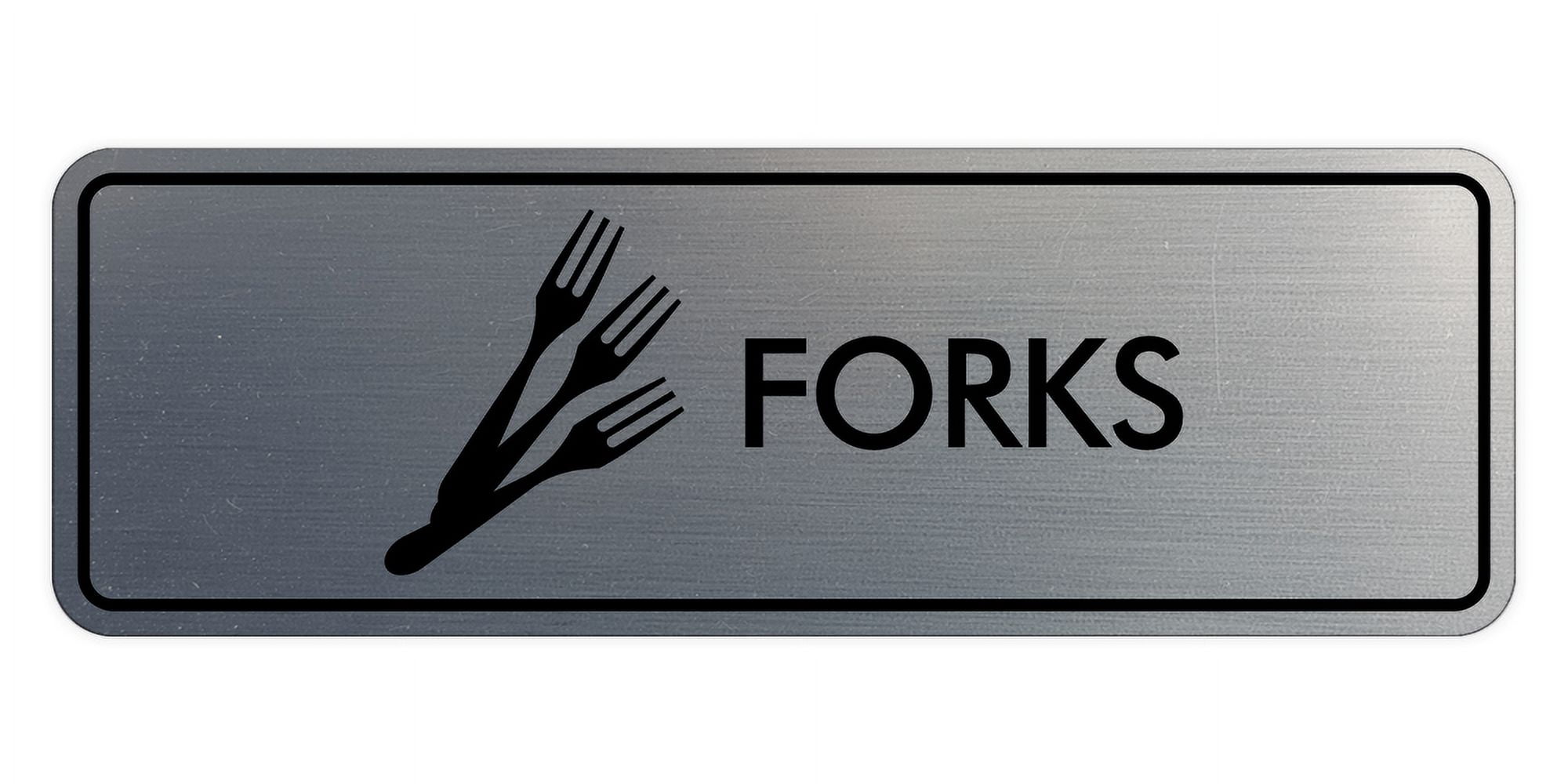 Signs ByLITA Standard Forks Door or Wall Sign Easy Installation ...
