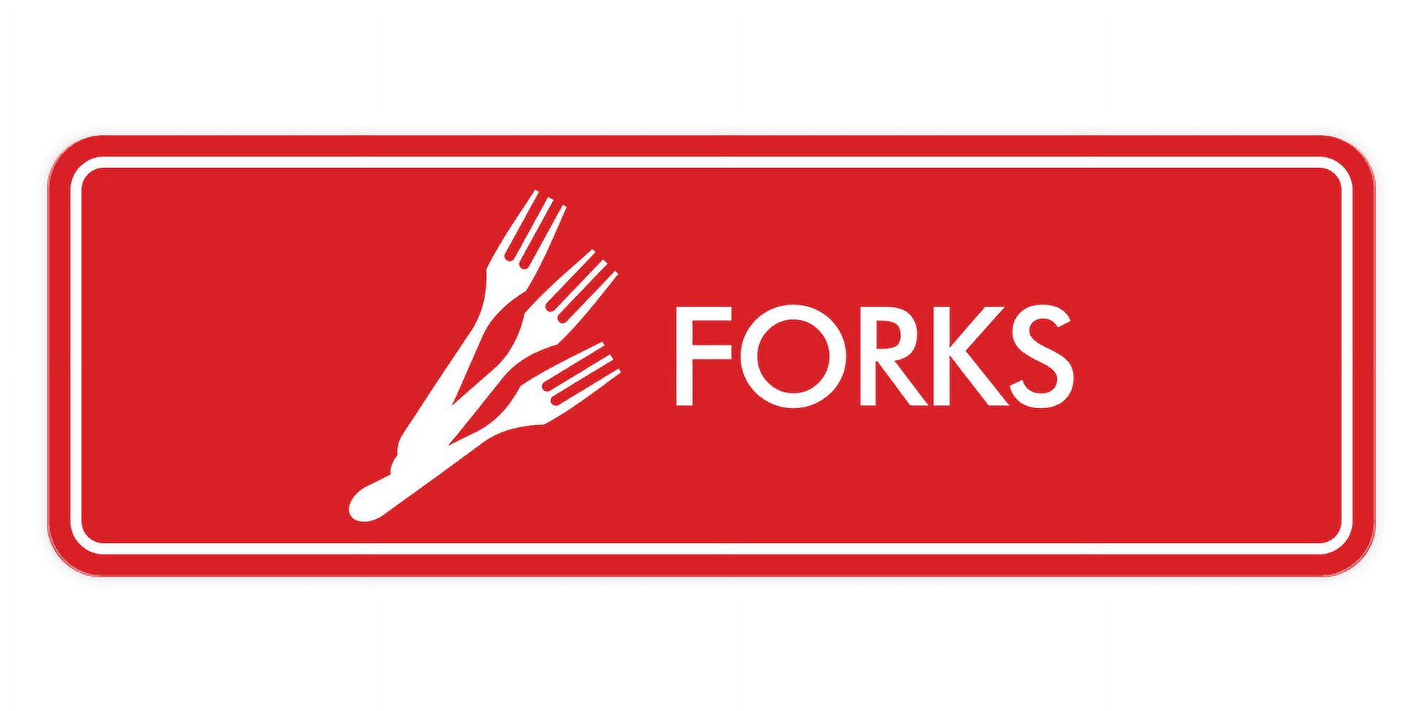 Signs ByLITA Standard Forks Door or Wall Sign Easy Installation ...