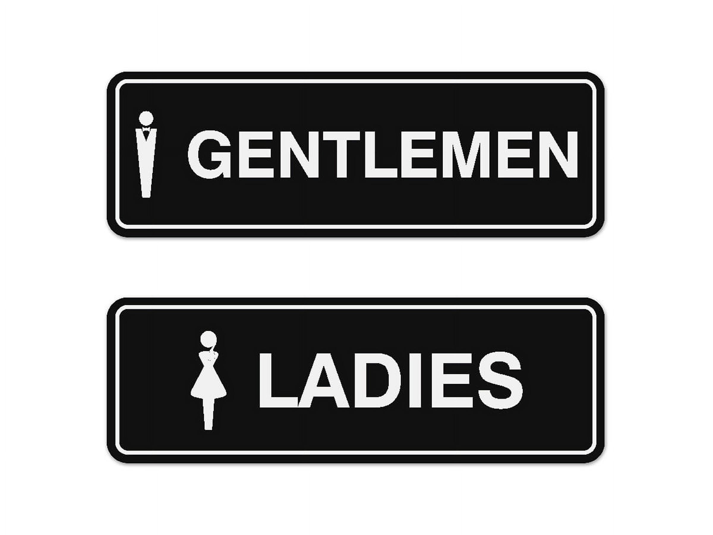 Signs ByLITA Standard Gentlemen and Ladies Figurine Signs - Easy ...