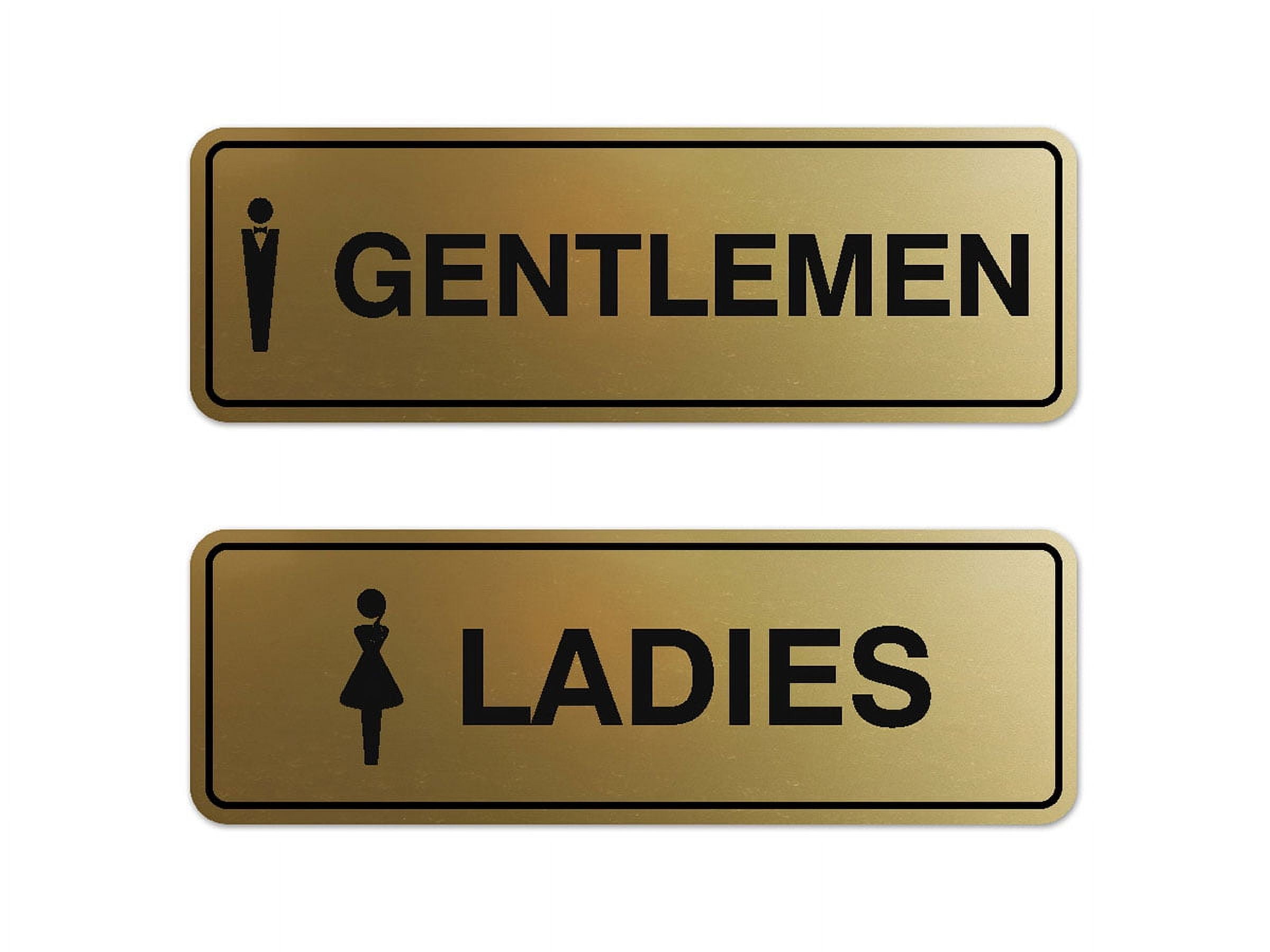 Signs ByLITA Standard Gentlemen and Ladies Figurine Signs - Easy ...