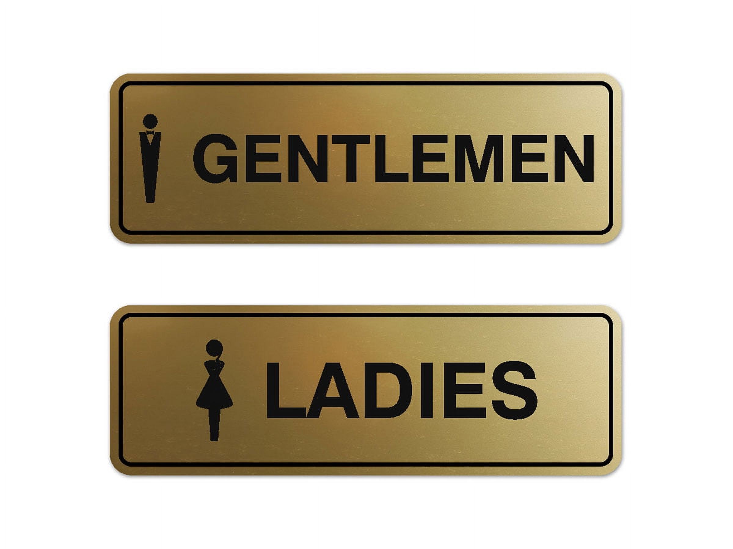 Signs ByLITA Standard Gentlemen and Ladies Figurine Signs - Easy ...