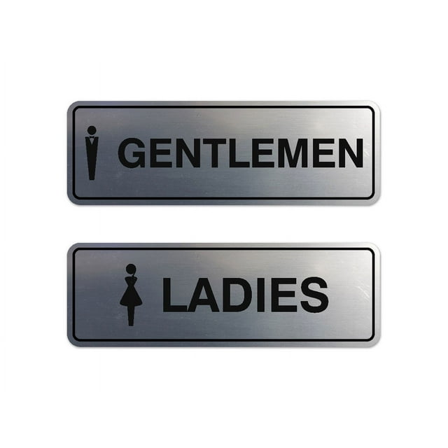 Signs ByLITA Standard Gentlemen and Ladies Figurine Signs - Easy ...