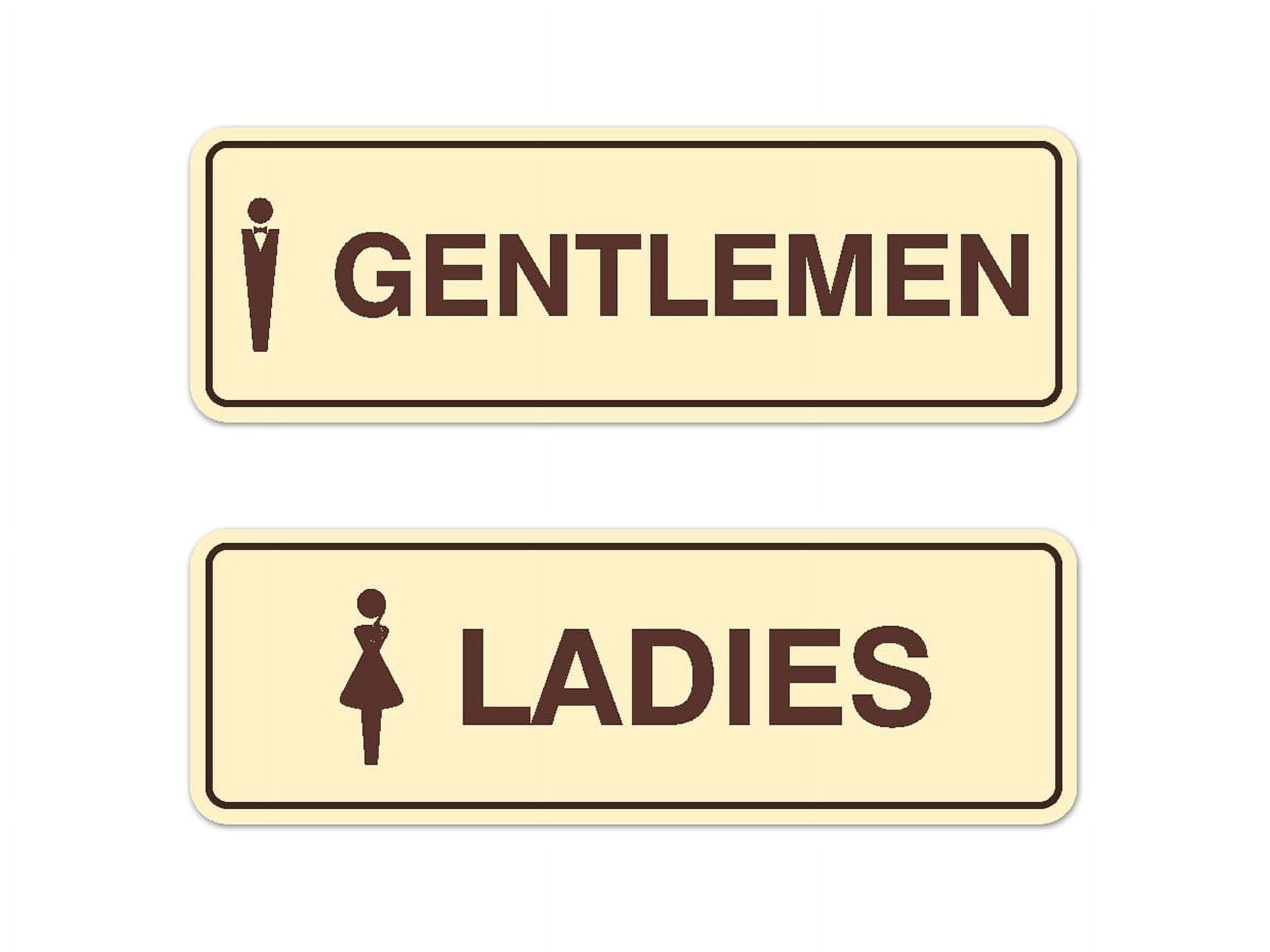 Signs ByLITA Standard Gentlemen and Ladies Figurine Signs - Easy ...