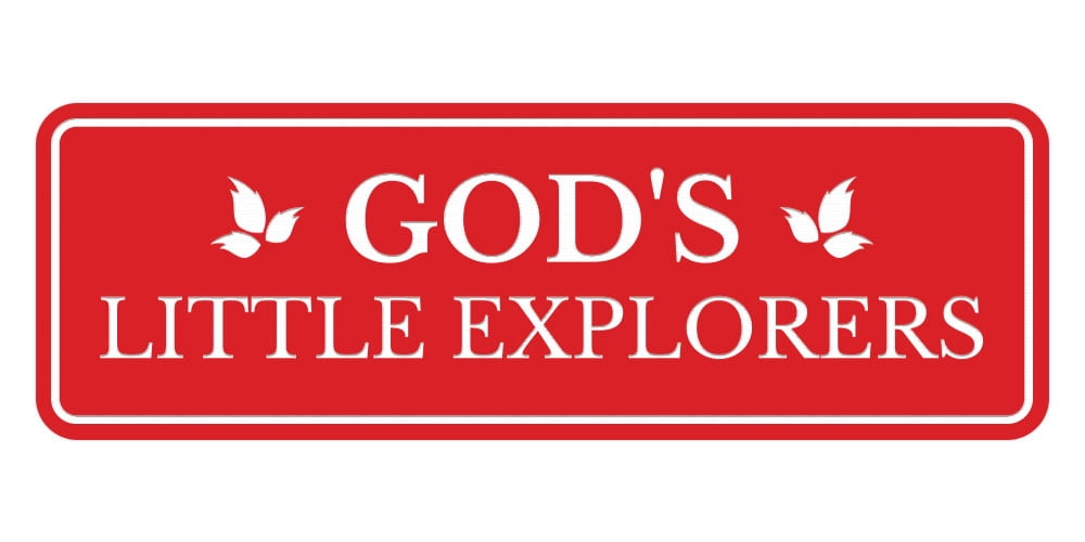 Signs ByLITA Standard God's Little Explorers Door or Wall Sign Easy ...
