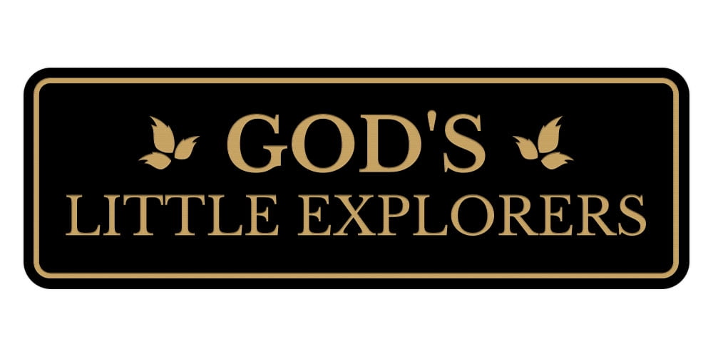 Signs ByLITA Standard God's Little Explorers Door or Wall Sign Easy ...