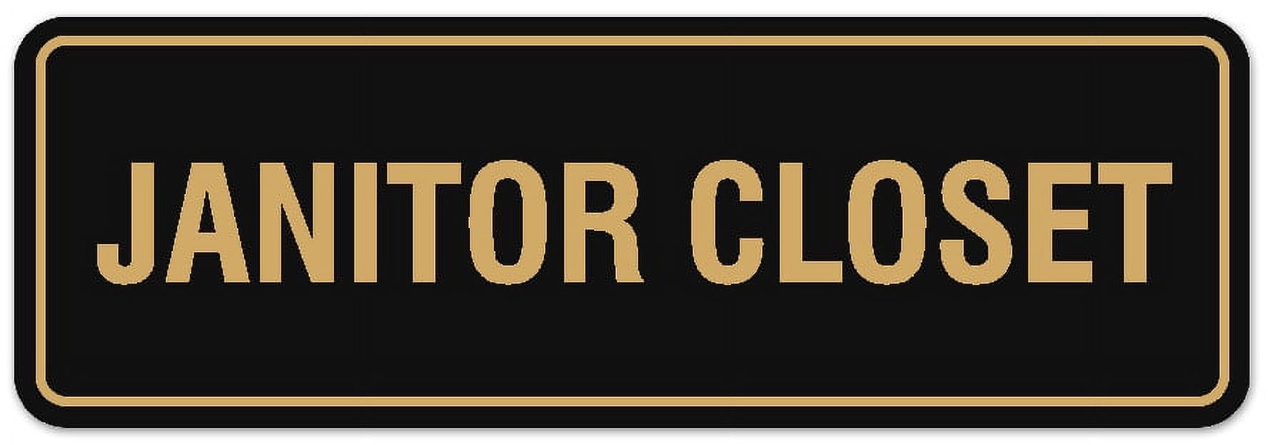 Signs ByLITA Standard Janitor Closet Sign - Easy Installation | Durable ...