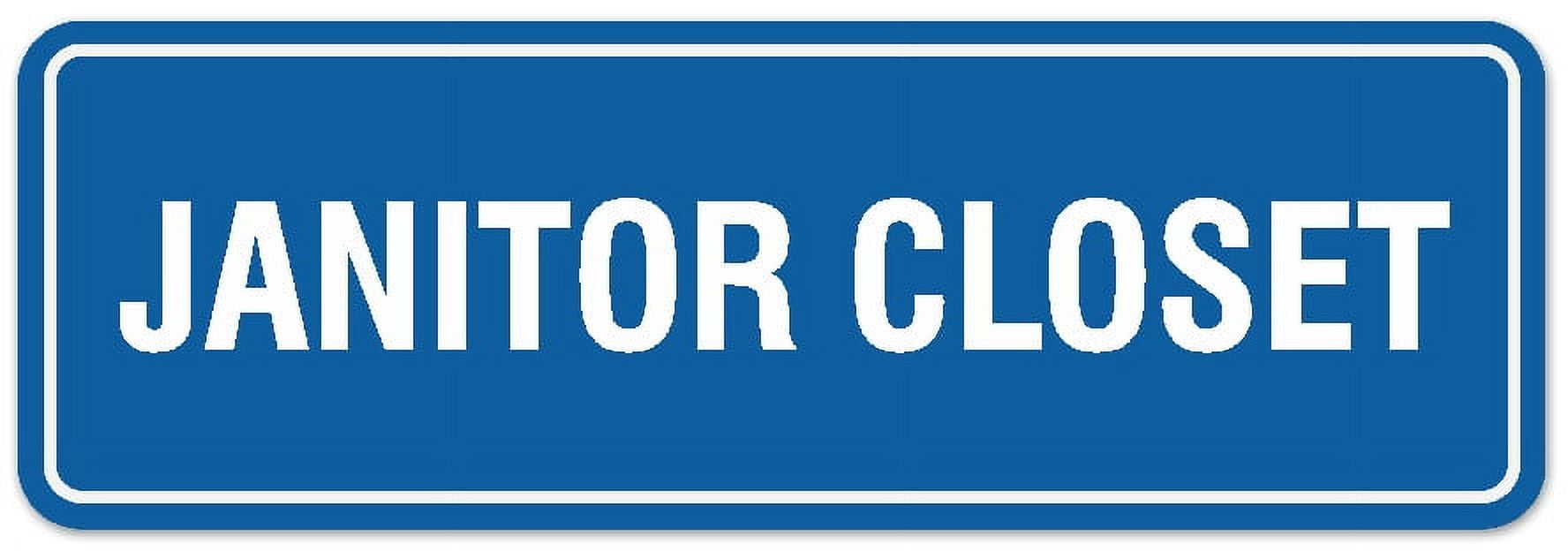 Signs ByLITA Standard Janitor Closet Sign - Easy Installation | Durable ...