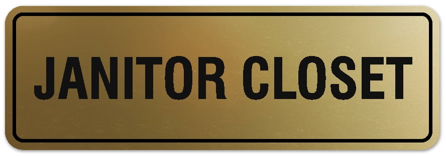 Signs ByLITA Standard Janitor Closet Sign - Easy Installation | Durable ...