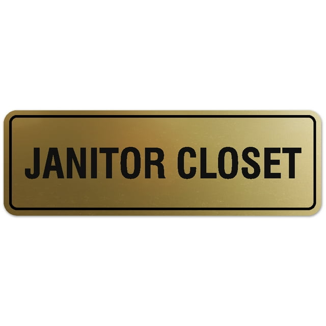 Signs ByLITA Standard Janitor Closet Sign - Easy Installation | Durable ...