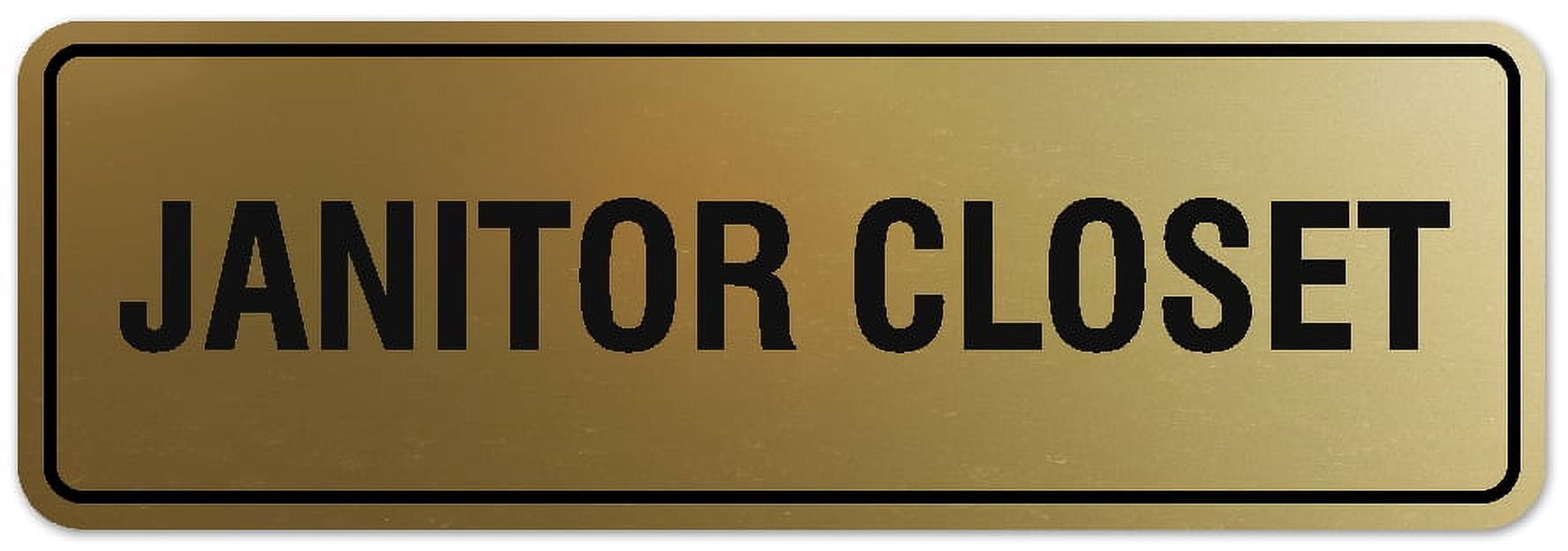 Signs ByLITA Standard Janitor Closet Sign - Easy Installation | Durable ...