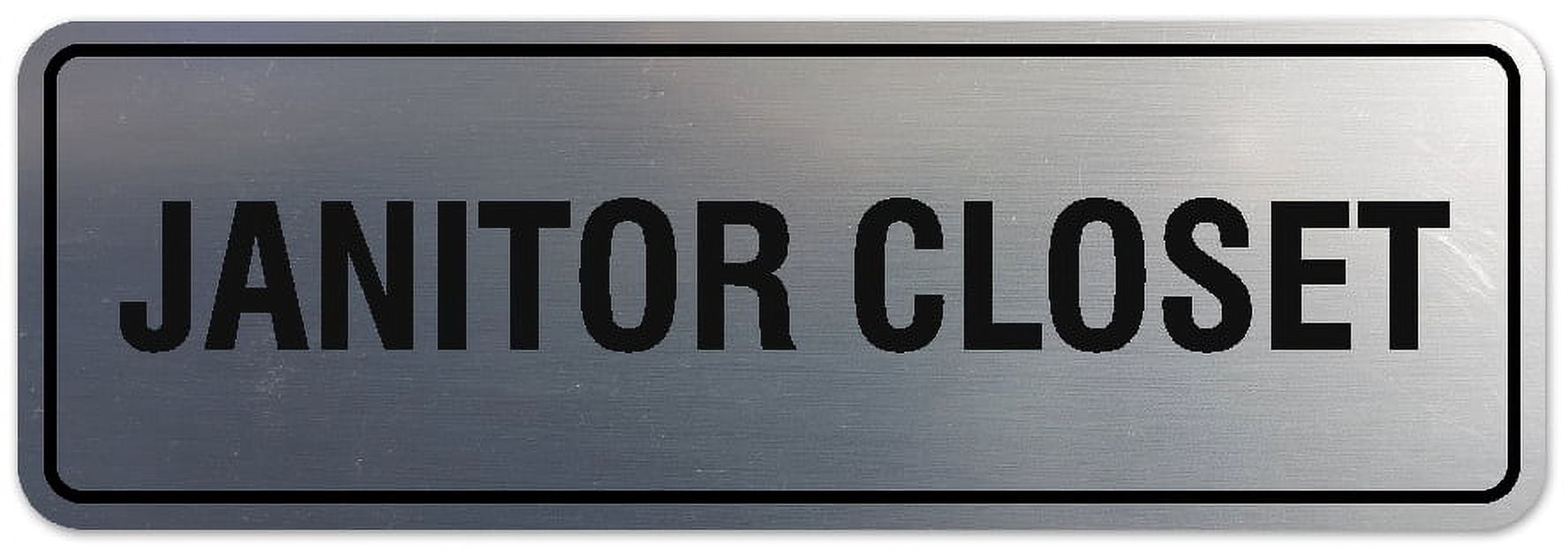 Signs ByLITA Standard Janitor Closet Sign - Easy Installation | Durable ...
