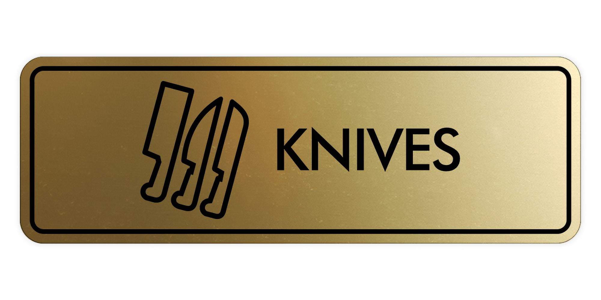 Signs ByLITA Standard Knives Door or Wall Sign Easy Installation ...