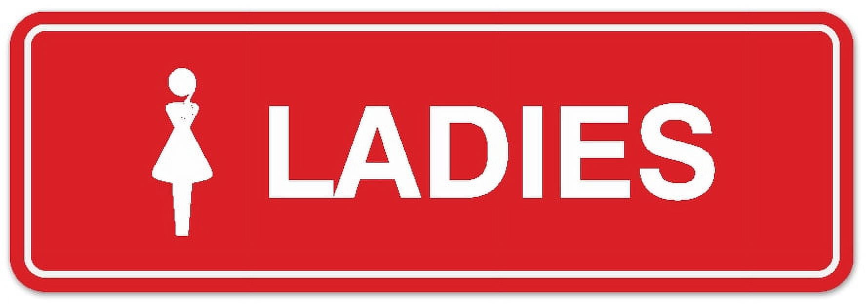 Signs ByLITA Standard Ladies Figurine Sign - Easy Installation ...