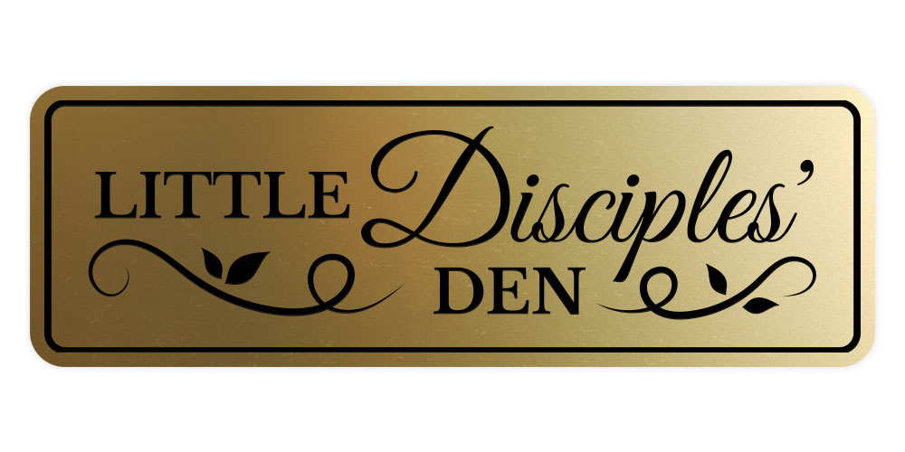 Signs ByLITA Standard Little Disciples' Den Door or Wall Sign Easy ...