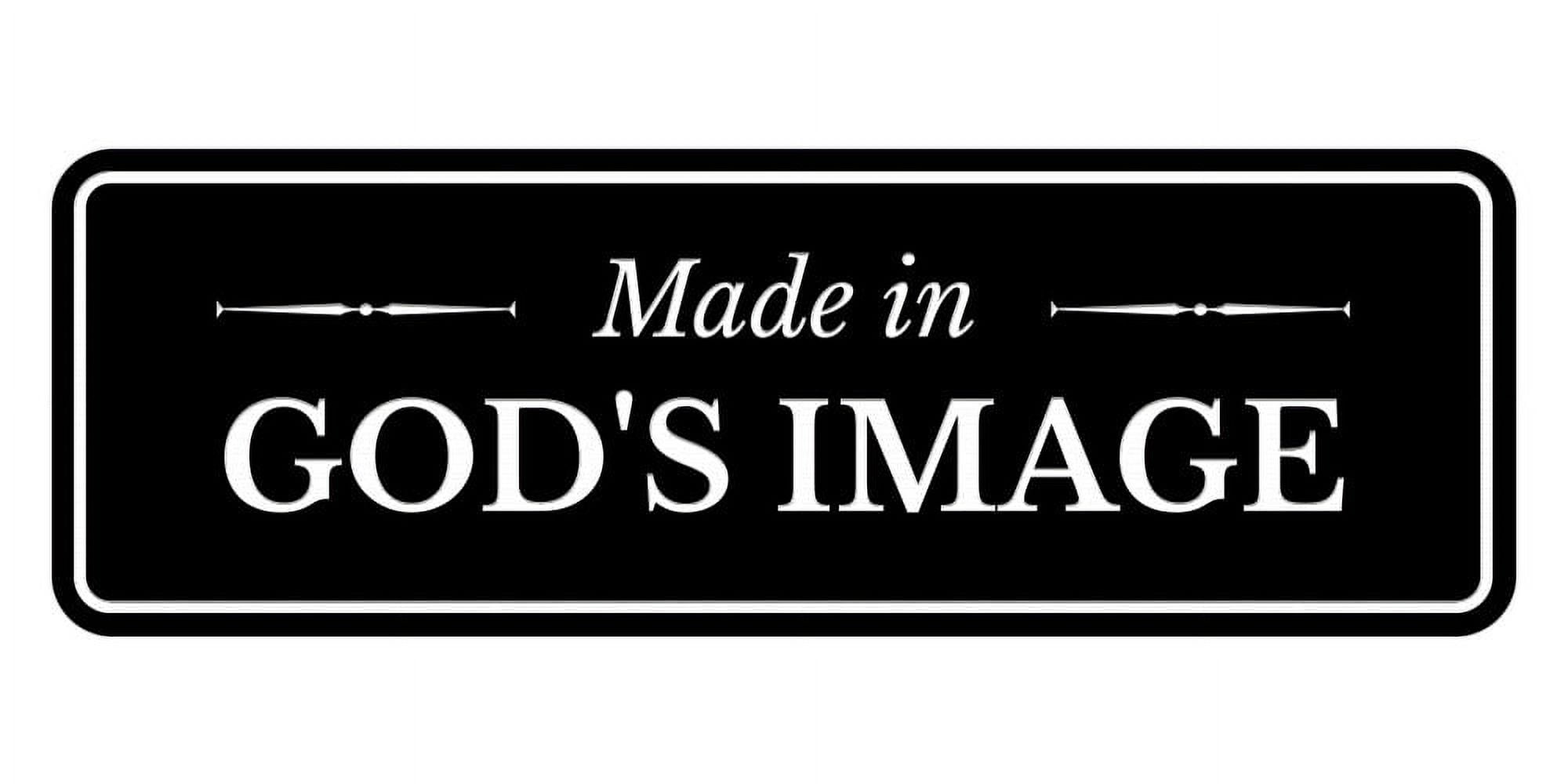 Signs ByLITA Standard Made in God's Image Door or Wall Sign Easy ...