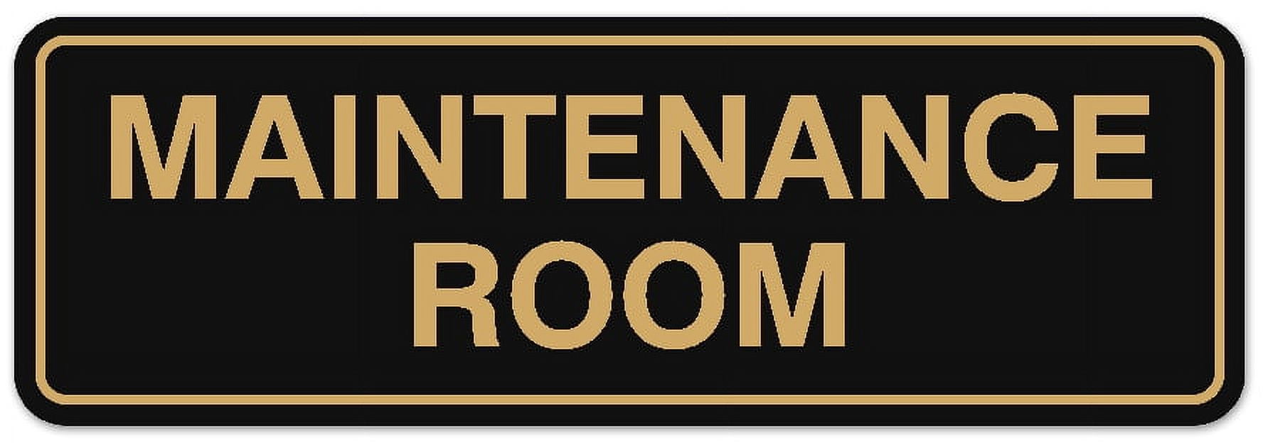 Signs ByLITA Standard Maintenance Room Sign - Easy Installation ...