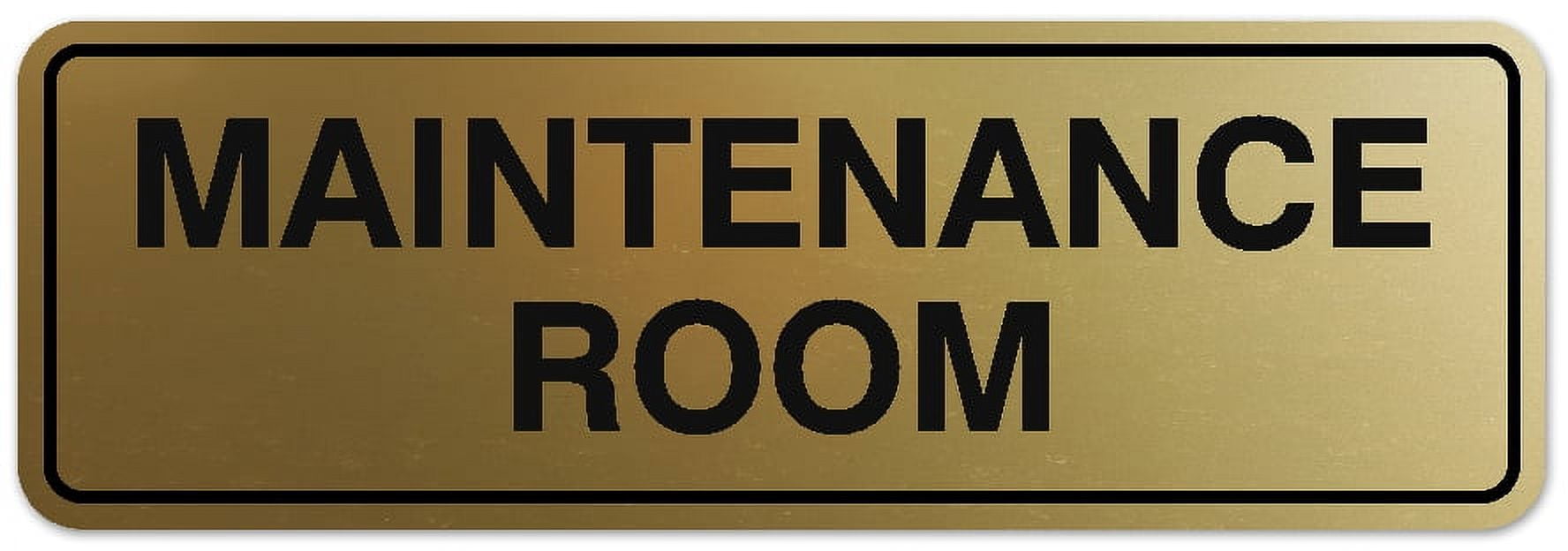 Signs ByLITA Standard Maintenance Room Sign - Easy Installation ...