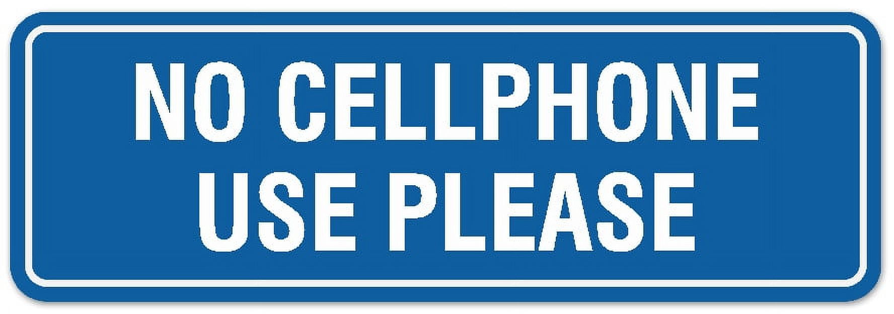 Signs ByLITA Standard No Cellphone Use Please Sign - Easy Installation ...