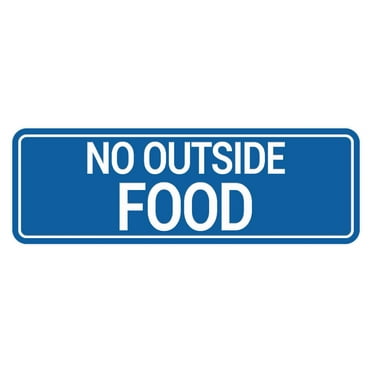 Signs ByLITA Designer No Milk Sign (Blue) - Small - Walmart.com