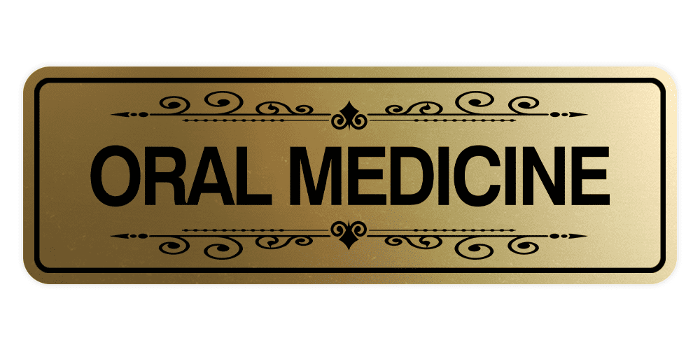 Signs ByLITA Standard Oral Medicine Tooth Graphic Dentist Office Decor ...