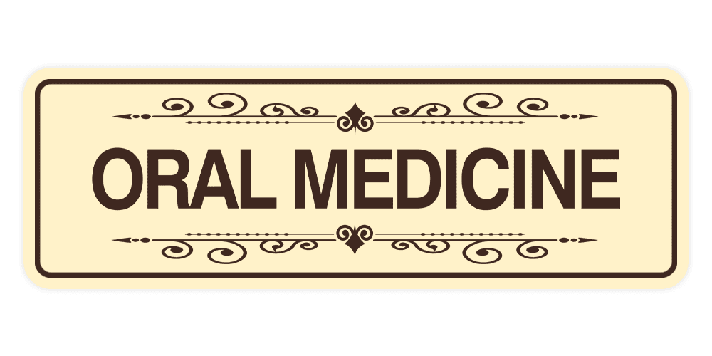 Signs ByLITA Standard Oral Medicine Tooth Graphic Dentist Office Decor ...