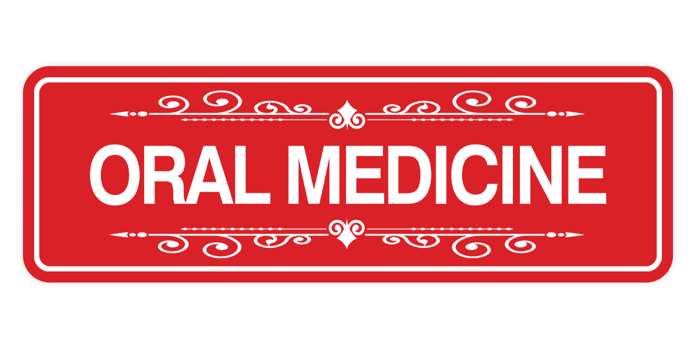 Signs ByLITA Standard Oral Medicine Tooth Graphic Dentist Office Decor ...