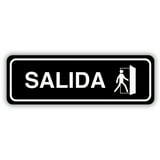 Signs ByLITA Standard Salida Sign (Black) - Small - Walmart.com