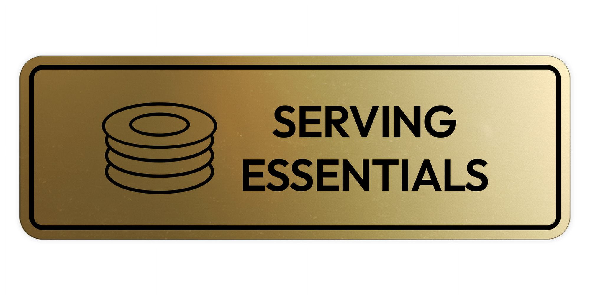 Signs ByLITA Standard Serving Essentials Door or Wall Sign Easy ...