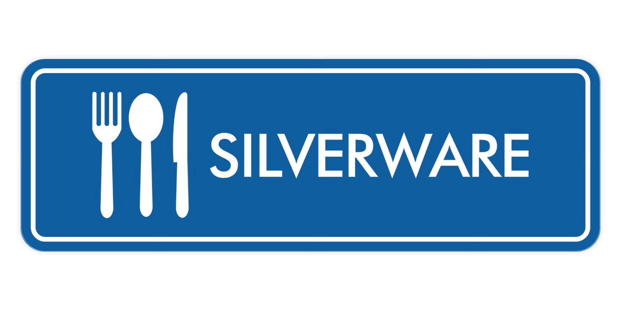 Signs ByLITA Standard Silverware Door or Wall Sign Easy Installation ...