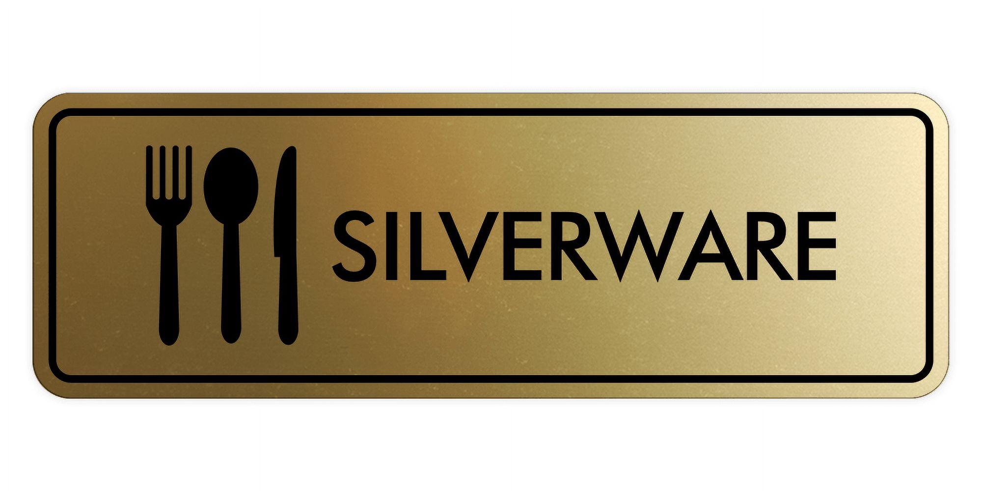 Signs ByLITA Standard Silverware Door or Wall Sign Easy Installation ...
